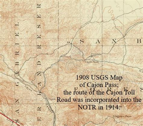 Cajon Pass Cajon Pass Toll Road National Old Trails Road Us Route 66