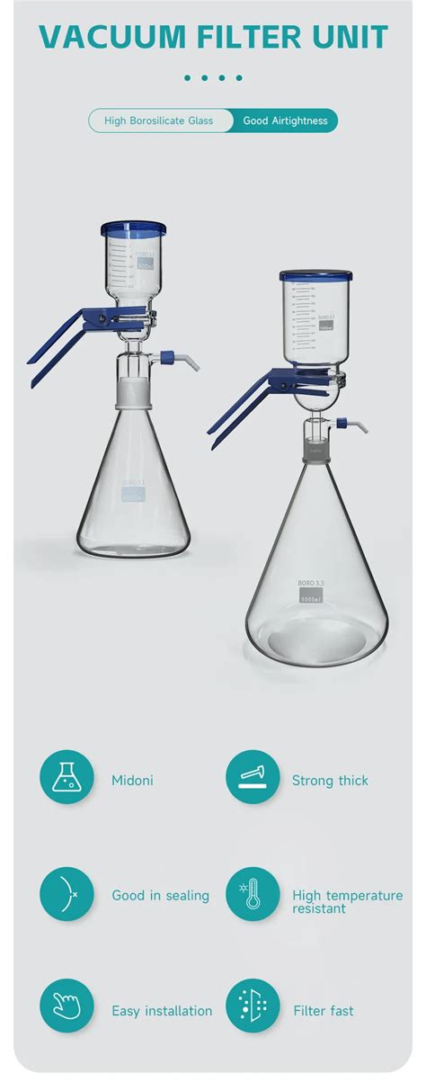 실험실 진공 여과 Hplc 이동할 수 있는 단계 모든 유리제 홀더 단위 용해력이 있는 여과 기구 여과기 체계 Buy 실험실 진공 여과 Hplc 이동상 모든 유리 홀더