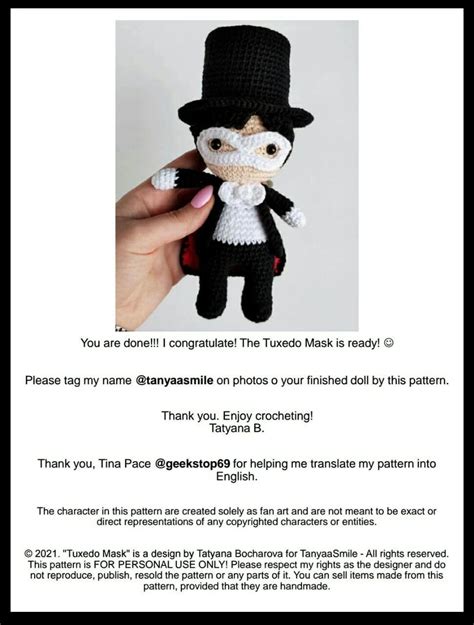 tuxedo mash doll crochet pattern