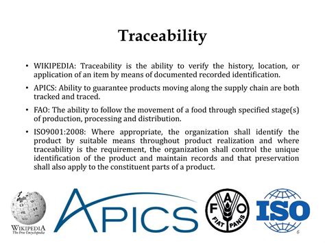 Traceability Ppt