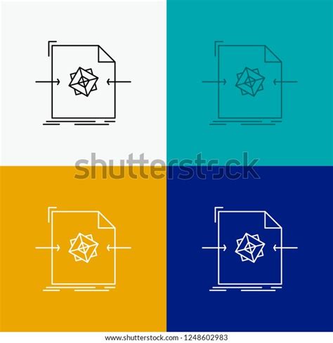 3d Document File Object Processing Icon Stock Vector Royalty Free