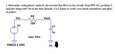 solved 1 determine using phasor analysis the current that
