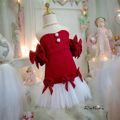 🎄พรีออเดอร์🎄ชุดมินิเดรสเด็กคริสต์มาส ชุดซานตี้เด็ก Shopee Thailand