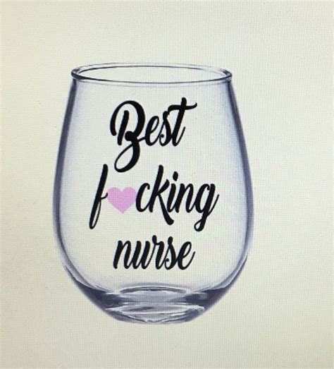 Nurse T Nurse Wine Glass Rn T Rn Wine Glass Etsy Nurse Wine Glass Step Mom Ts