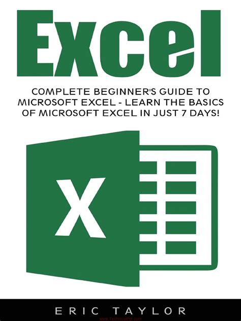 Excel Complete Beginners Guide To Microsoft Excel Learn The Basics Of