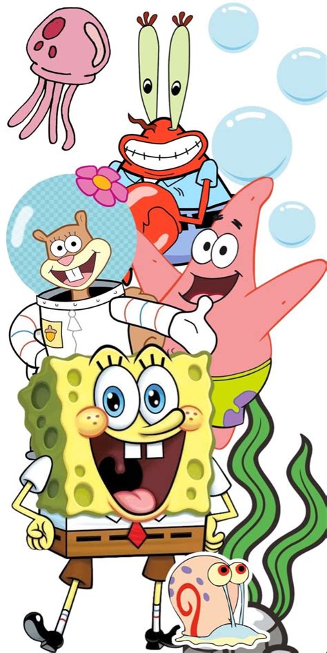 Bob Esponja Y Amigos Cartoon Wallpaper Iphone Disney Characters