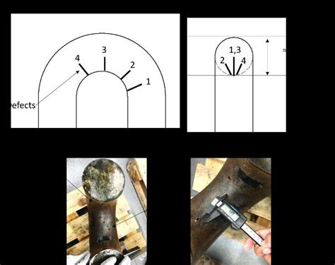 A Drilled Hole Defects In Chain Crown Side View B Drilled Hole