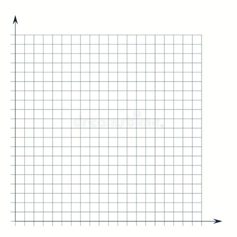 Grid Paper Mathematical Graph Cartesian Coordinate System With X Axis Y Axis Stock Vector