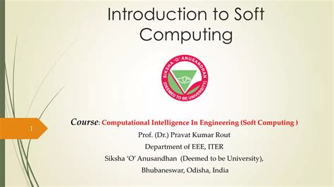 Introduction To Soft Computing Pdf Artificial Intelligence Technology And Computing