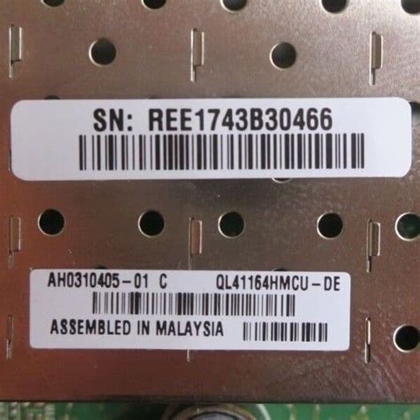 Dell Fastlinq 41164 Quad Port 10gbe Sfp Network Daughter Card Xvvy1 Ql41164hmcu