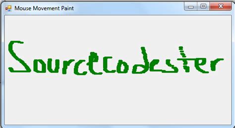 Mouse Move Paint Using VB NET SourceCodester