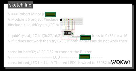Module 6 Project Robert Minor Jr Wokwi Esp32 Stm32 Arduino Simulator