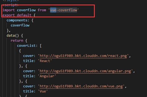 windows下import该文件报错 Issue 20 OrangeXC vue coverflow GitHub