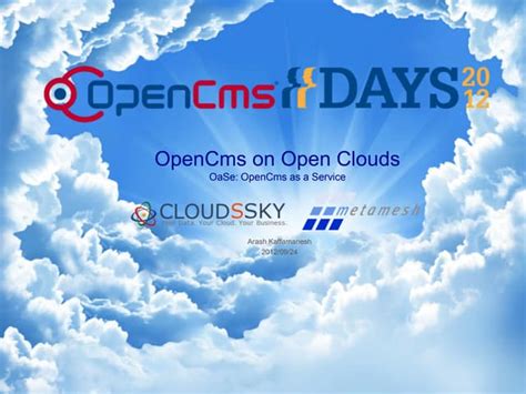Opencms Days 2012 Opencms On Open Clouds Pdf Cloud Computing Internet