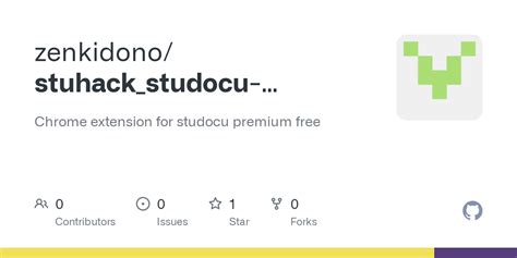 GitHub Zenkidono Stuhack Studocu Download Chrome Extension For Studocu Premium Free