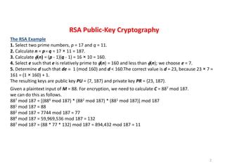 RSA Algorithm Ppt