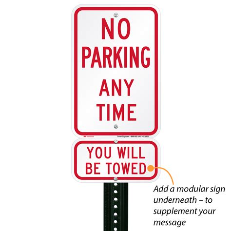 Best Selling No Parking Any Time Sign
