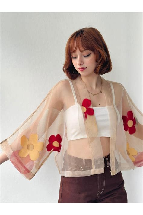 Retrobird Tasarım Mini Kimono Kadın Kum Fiyatı Yorumları Trendyol