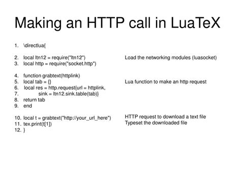 PPT Introduction To LuaTeX PowerPoint Presentation Free Download ID