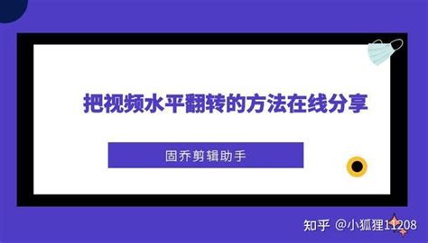 把视频统一批量水平翻转的实用操作技巧分享 知乎