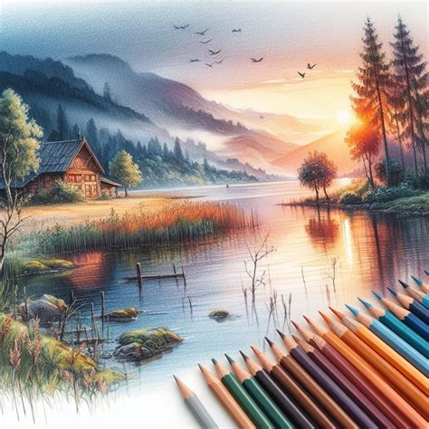 Как рисовать акварельными карандашами поэтапно для начинающих