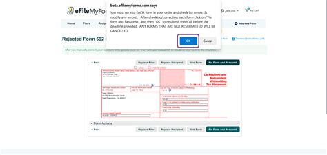 How To Resubmit Rejected Forms Efilemyforms