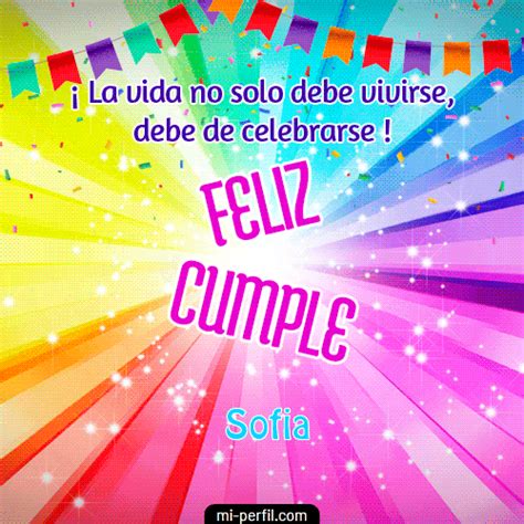 🎂 Feliz Cumpleaños Sofia 🎊 42 Imágenes Y S De Happy Birthday