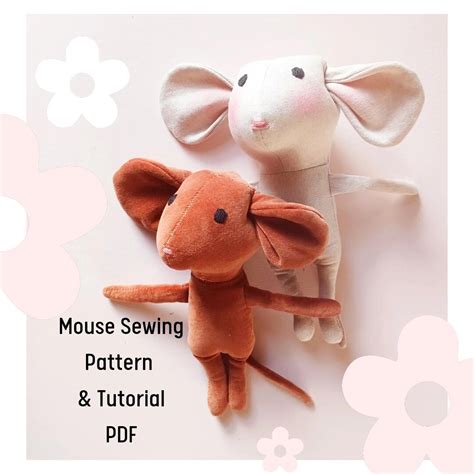 DIY Mouse Sewing Pattern With Tutorial Etsy