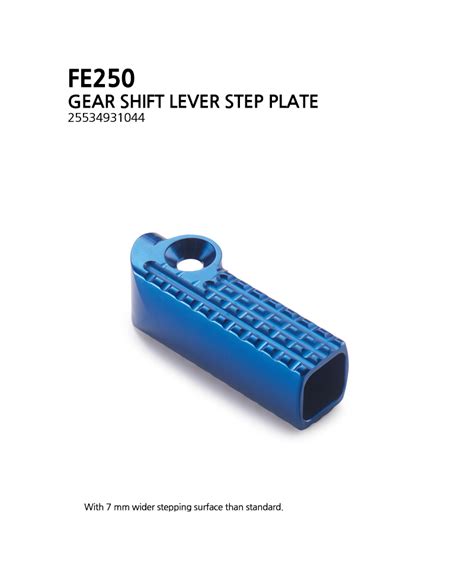 허스크바나 Fe250 Fe250r 기어 쉬프트 레버 스텝 플레이트 25534931044