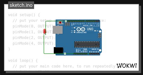 Blinking Of Led Wokwi Esp32 Stm32 Arduino Simulator