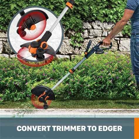 Worx String Trimmer Cordless Gt30 20v Powershare 12 Edger And Weed