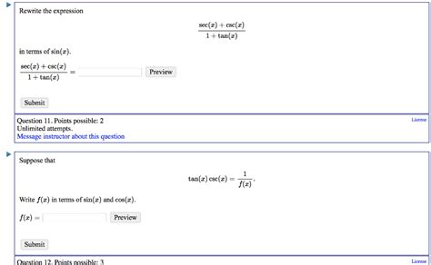 solved rewrite the expression sec 2 csc 2 1 tan 2 in