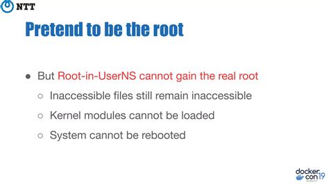 [dockercon 2019] Hardening Docker Daemon With Rootless Mode Pdf