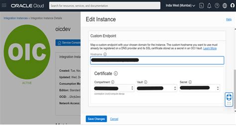 How To Configure Custom Endpoint Of Any Oracle Vbcs Application