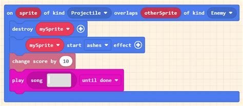 How To Make A Projectile Shoot In The Direction Your Facing Help Microsoft Makecode