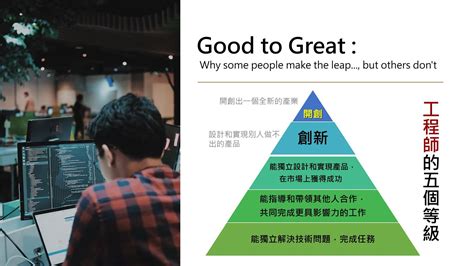 先前曾分享過這張投影片，工程師的五個等級。 ‧net Walker 大內行者