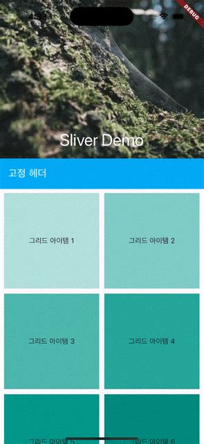 Flutter Sliver 위젯