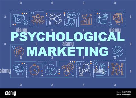 Psychological Marketing Word Concepts Dark Blue Banner Stock Vector Image And Art Alamy