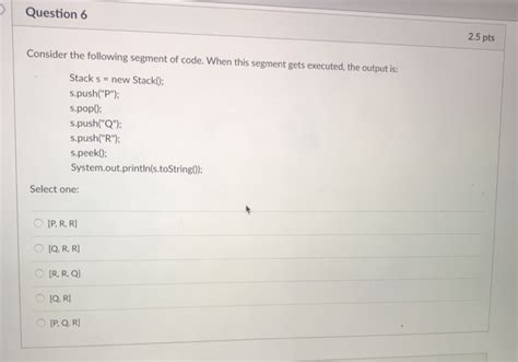 Solved Question Let The Variable List Represents A Chegg
