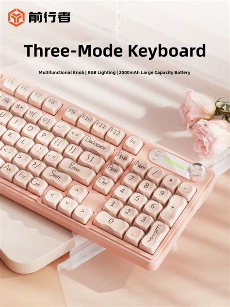 Eweadn Wireless Bluetooth Multi Mode Keyboard For Women Office With