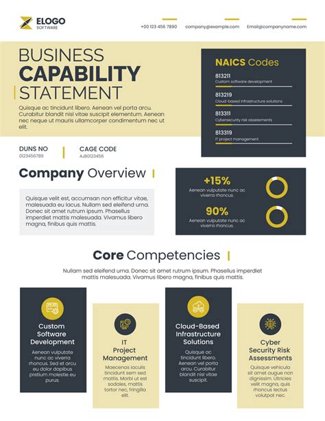 Logistics And Transportation Capability Statement Template Wordlayouts
