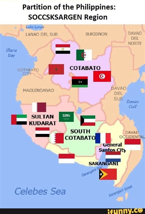 Partition Of The Philippines Soccsksargen Region Partition Of The