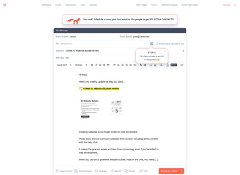 Sendfox Review Cenny