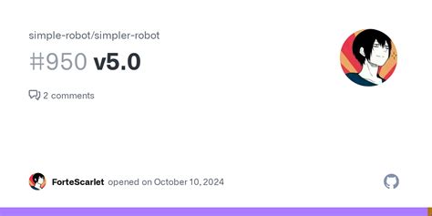 V50 · Issue 950 · Simple Robotsimpler Robot · Github