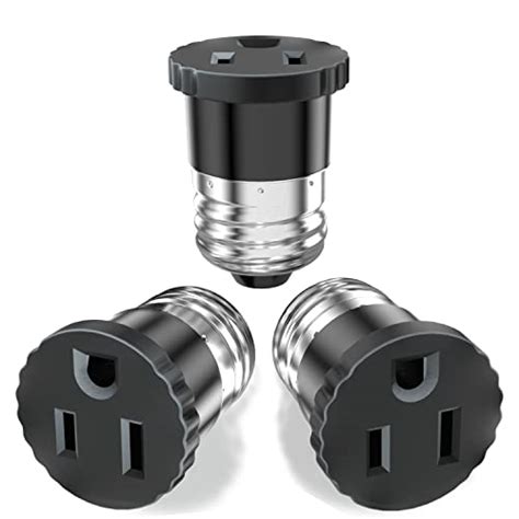 Snapklik Com Pack Light Socket To Plug Adapter Light Bulb Socket Convert To Outlet Adapter