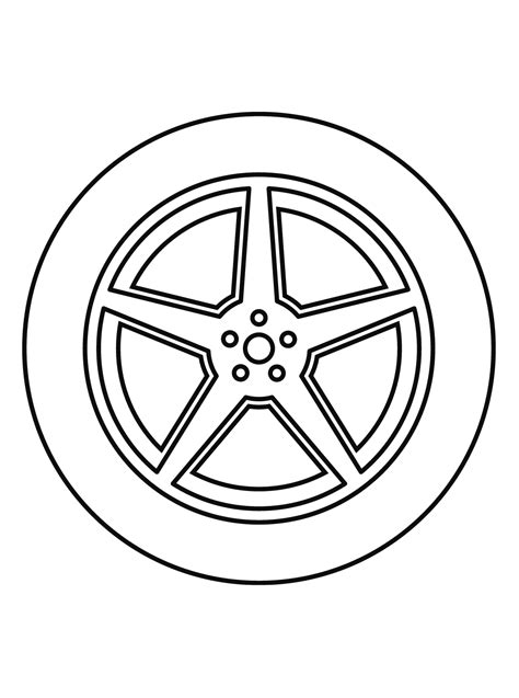 Car Tyre Colouring