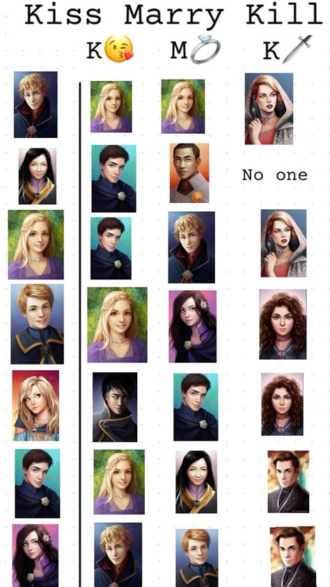 Best 13 Kotlc Kiss Marry Kill Artofit