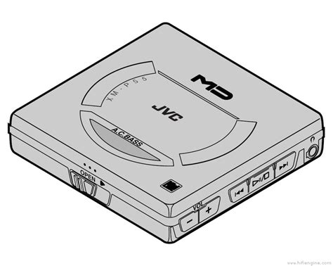 JVC XM P55 Portable Minidisc Player Manual HiFi Engine
