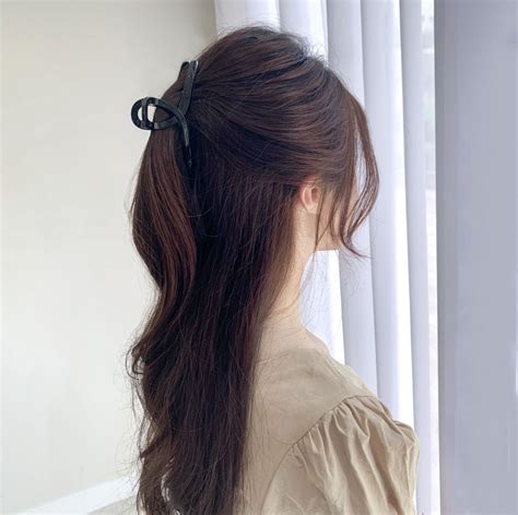 1 1 페미닌무드 꼬임 올림머리 헤어 집게핀 인디핑크 투명 화이트 블랙 에이블리