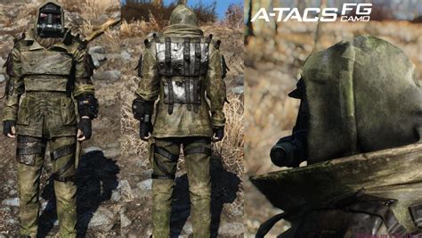 辐射4mod 荒地运营商（multicam和a Tacs铁路装甲突击防毒面具军队头盔旅行背包）模组菜鸟网